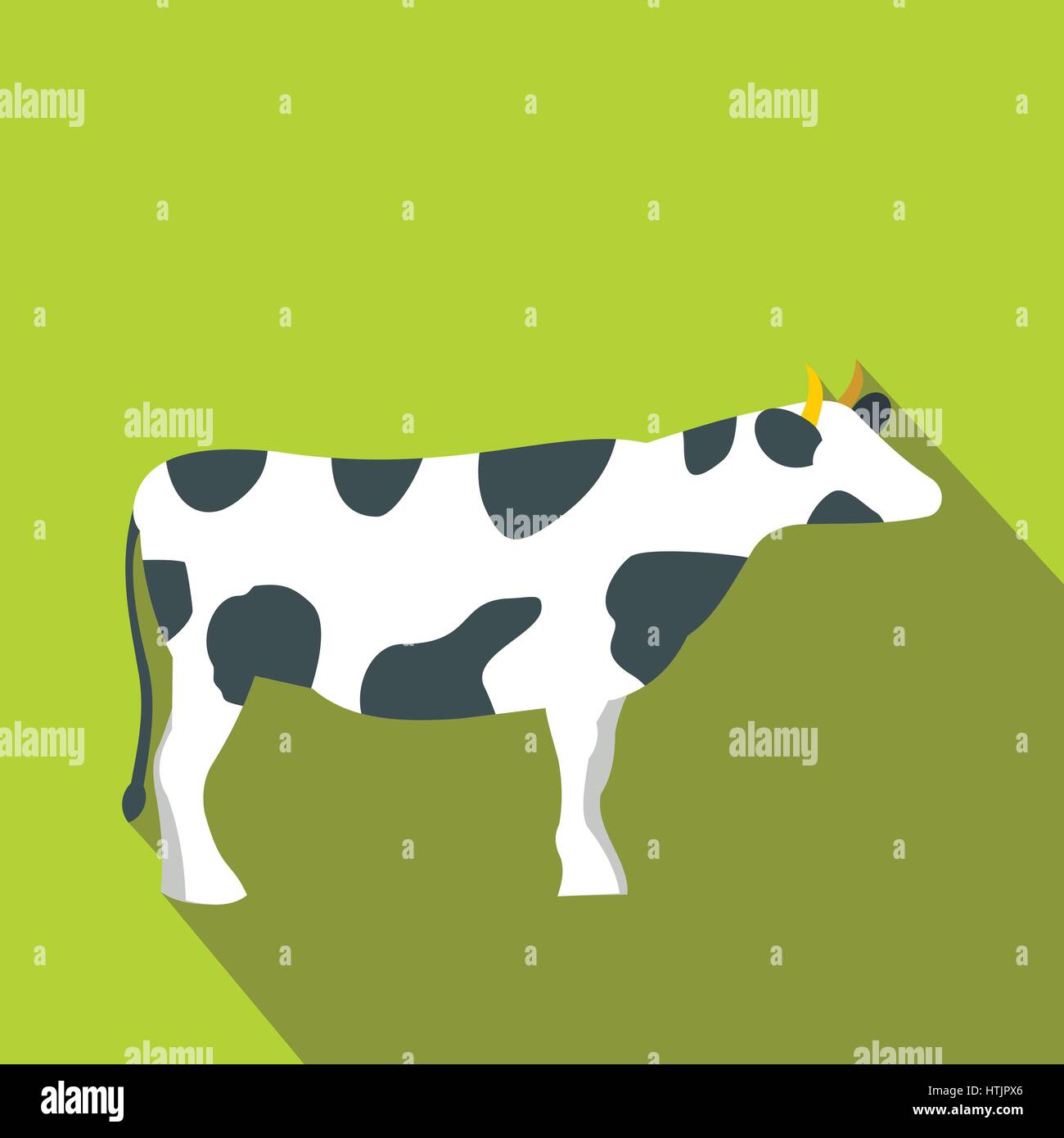 Spotted cow icon, flat style Stock Vector Image & Art - Alamy