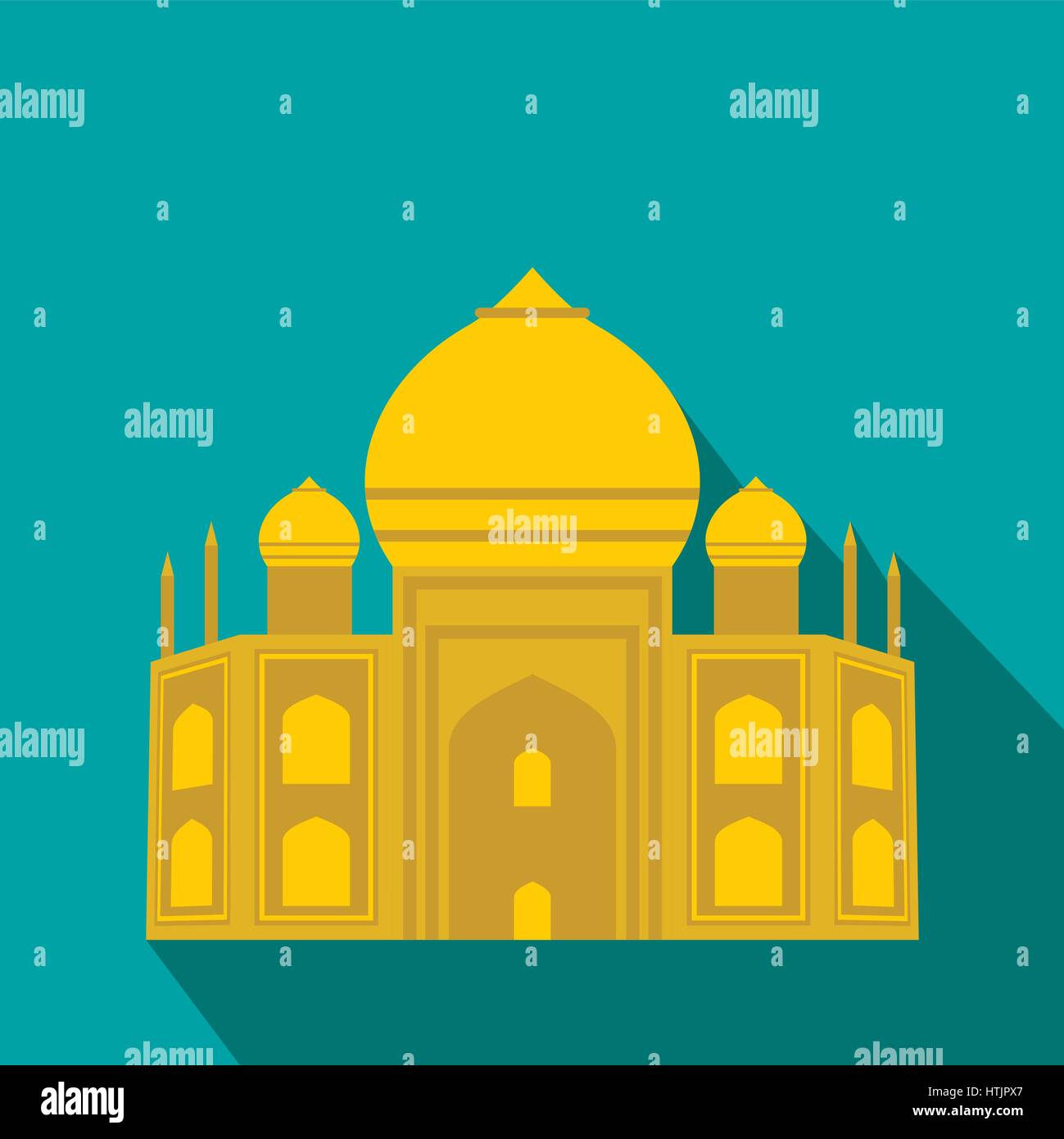 Taj Mahal, India icon, flat style Stock Vector Image & Art - Alamy