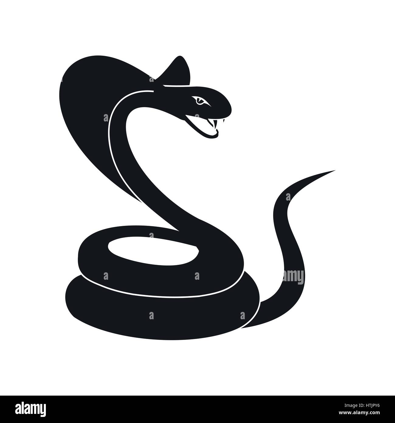 Green snake icon, simple style Stock Vector Image & Art - Alamy