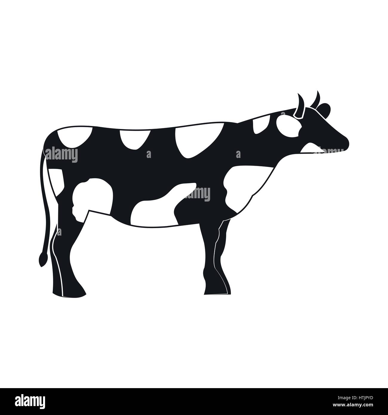Spotted cow icon, simple style Stock Vector Image & Art - Alamy