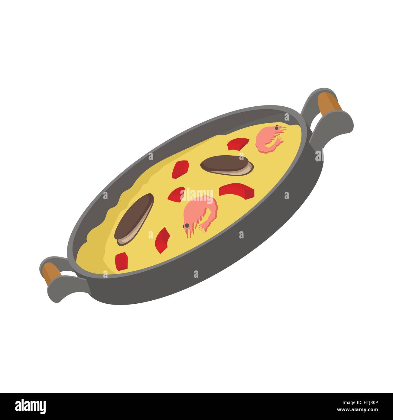 Seafood paella spain Stock Vector Images - Alamy