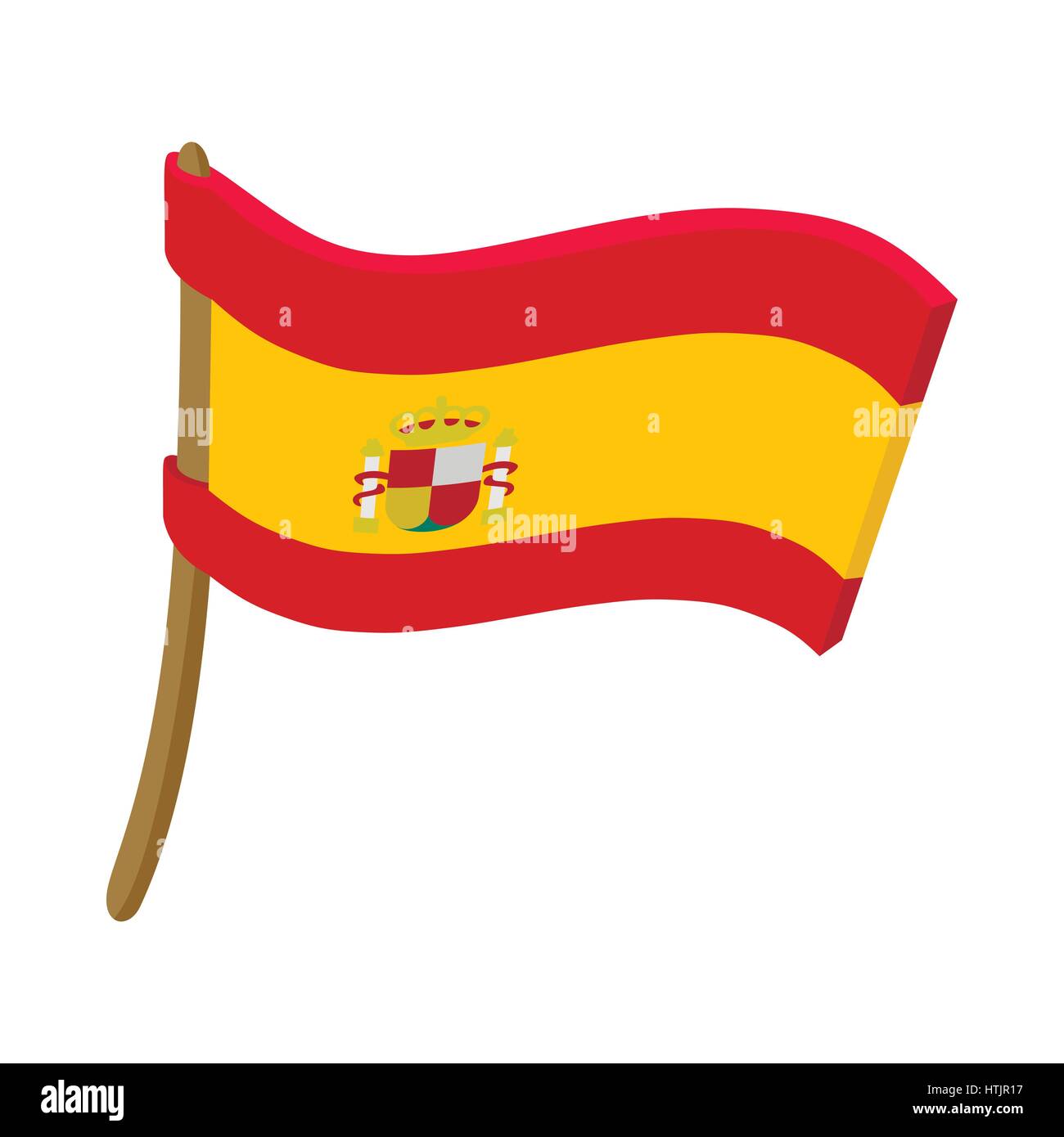 Spain flag cartoon hi-res stock photography and images - Alamy