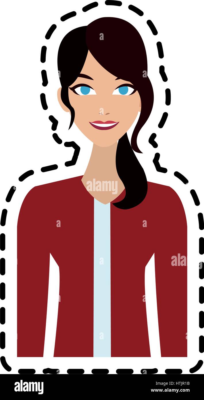 young pretty woman icon image Stock Vector Image & Art - Alamy