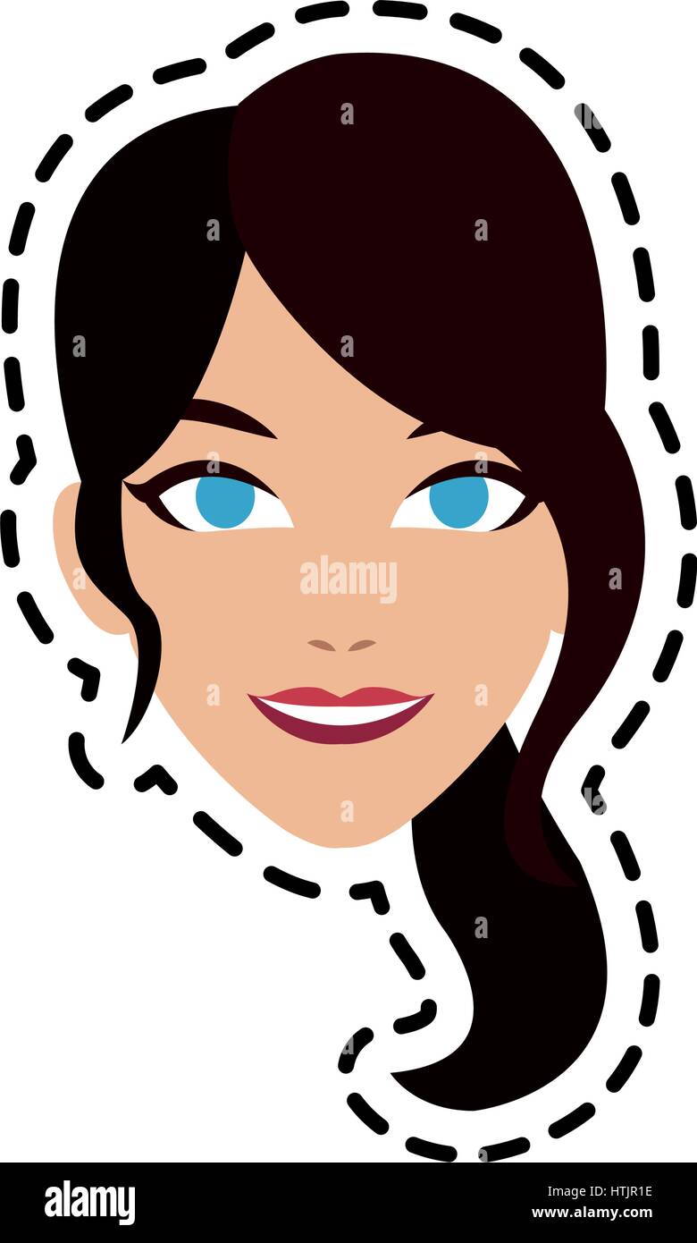 young pretty woman icon image Stock Vector Image & Art - Alamy