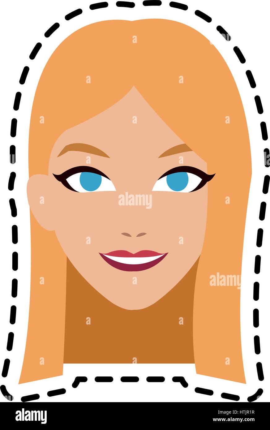 young pretty woman icon image Stock Vector Image & Art - Alamy