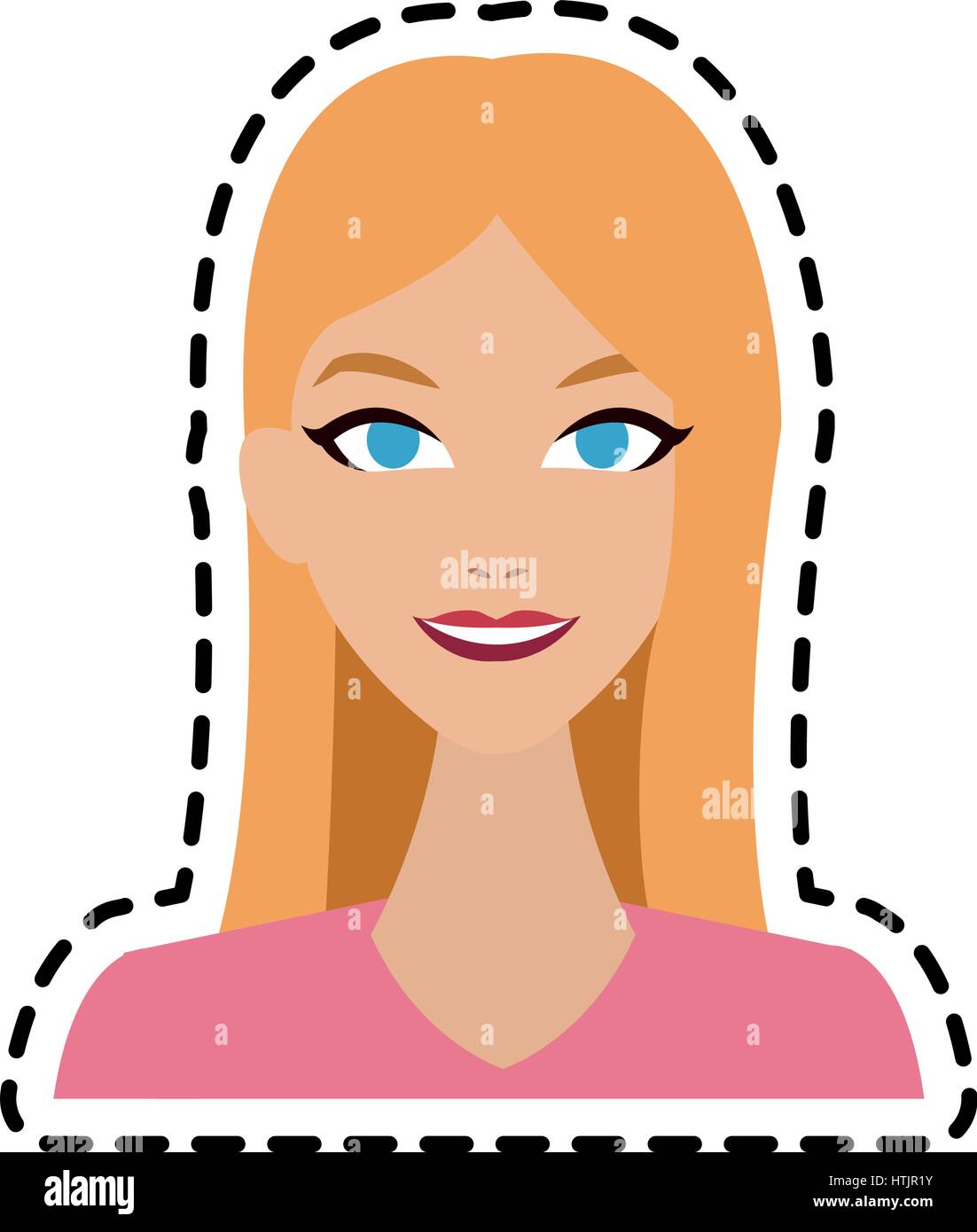 young pretty woman icon image Stock Vector Image & Art - Alamy
