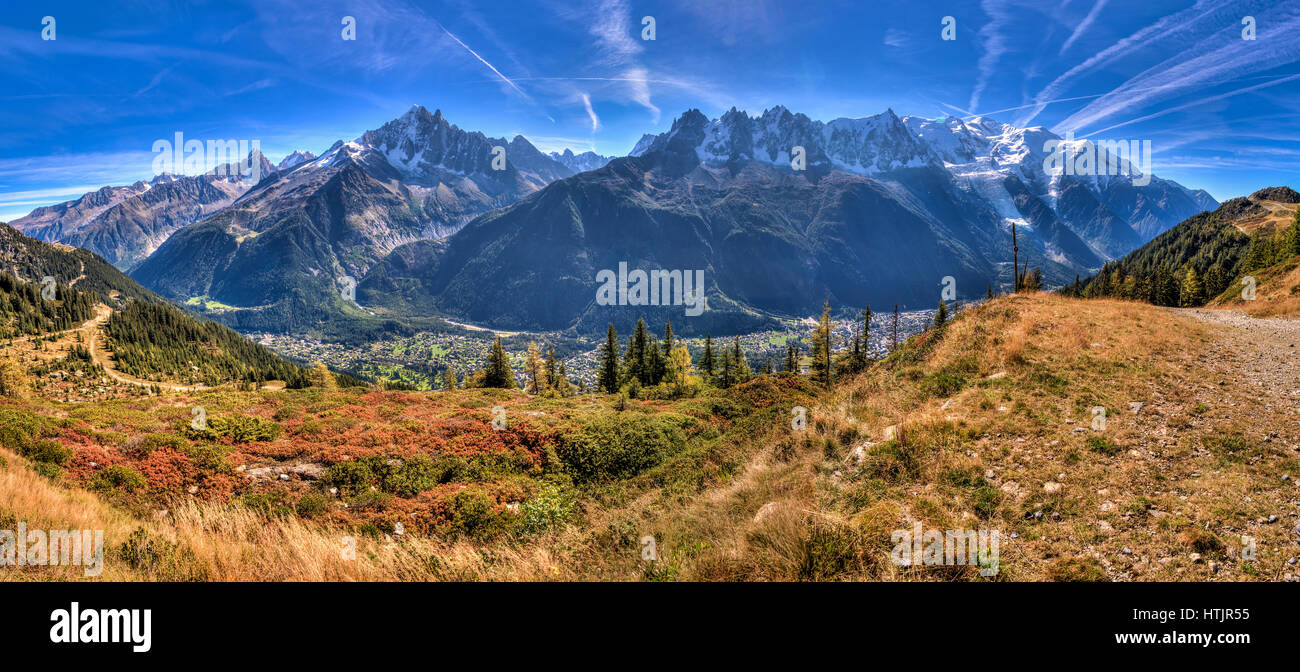The amazing views in the Chamonix area of France Stock Photo - Alamy