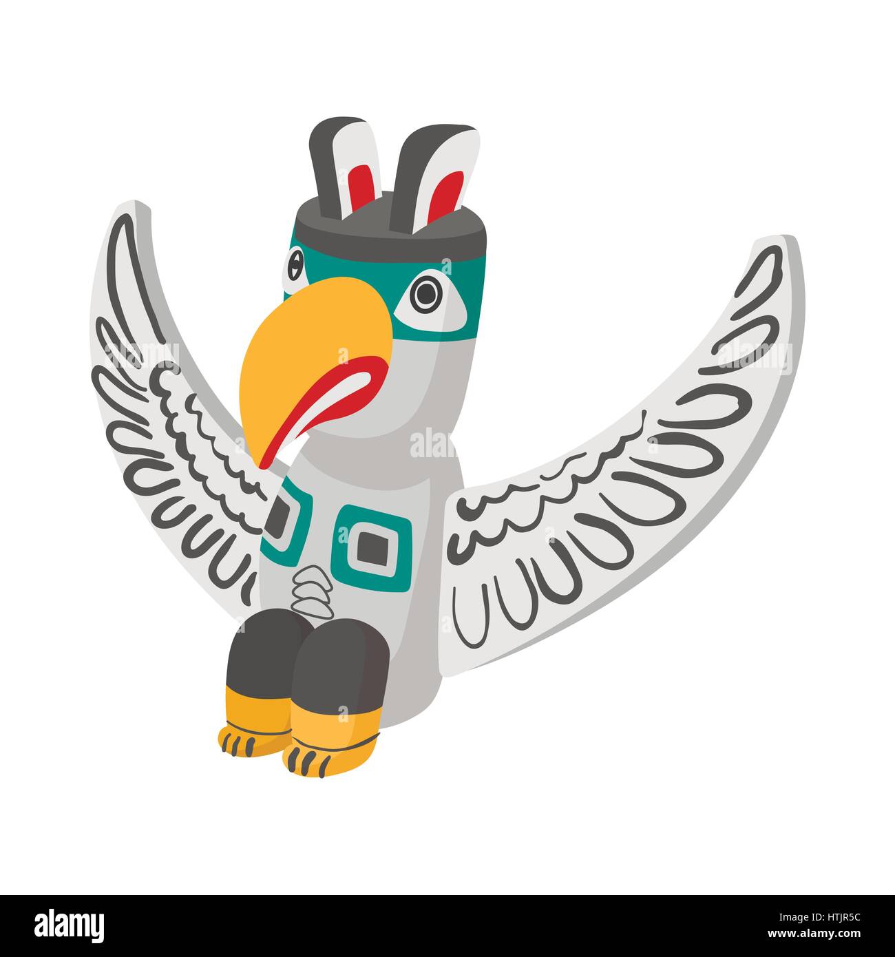 Cartoon totem hi-res stock photography and images - Alamy