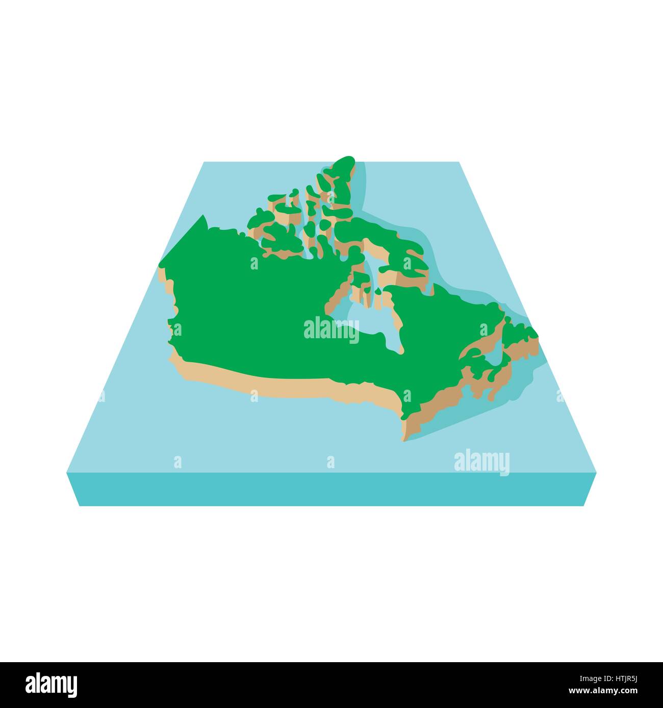 Canada map icon, cartoon style Stock Vector Image & Art - Alamy