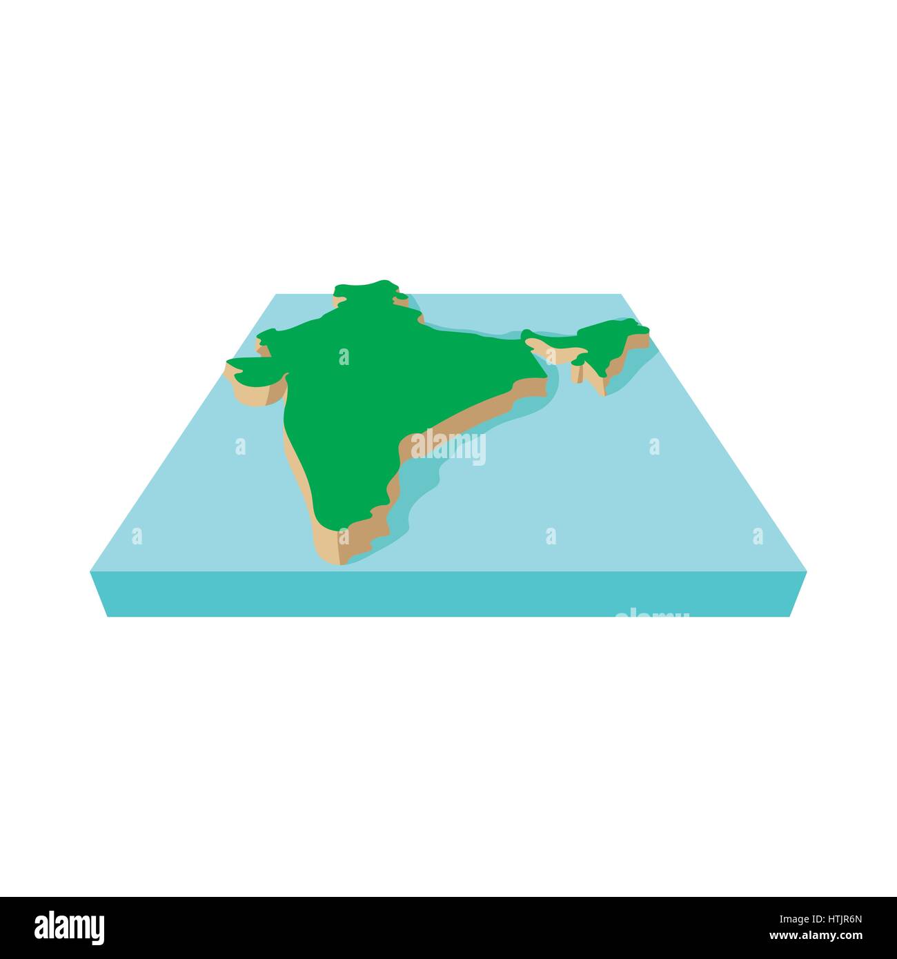 India map icon, cartoon style Stock Vector Image & Art - Alamy