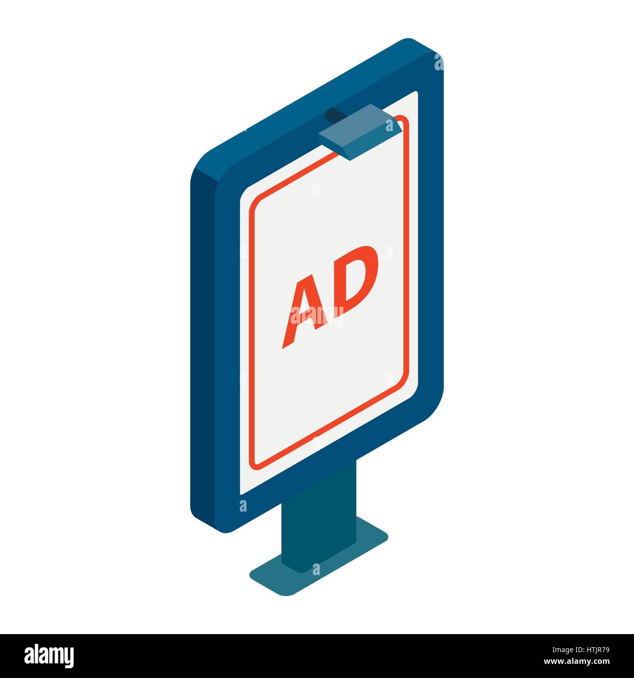 Signboard for AD icon, isometric 3d style Stock Vector Image & Art - Alamy
