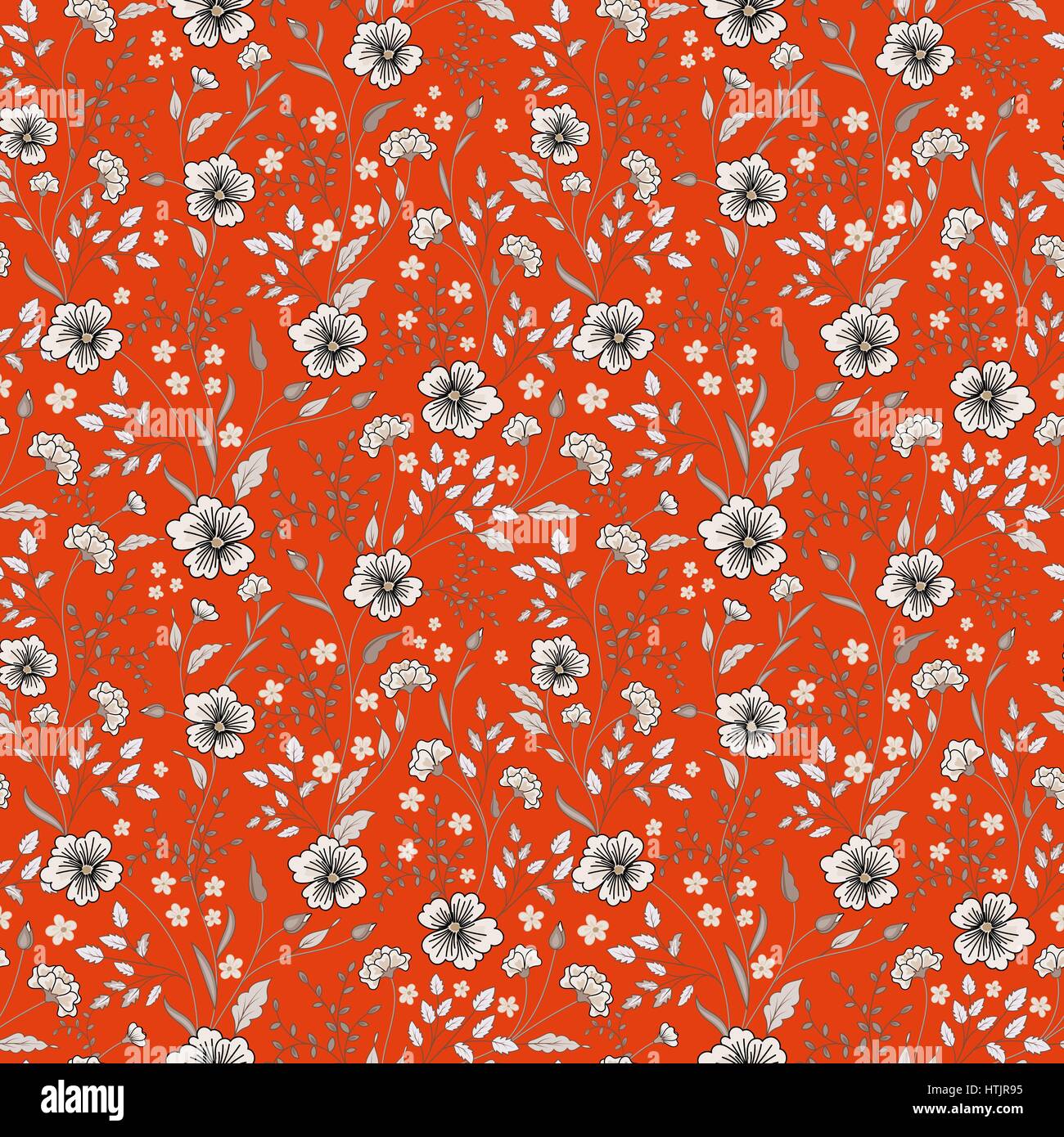 sunny pastel floral print. Seamless background Stock Vector Image & Art ...