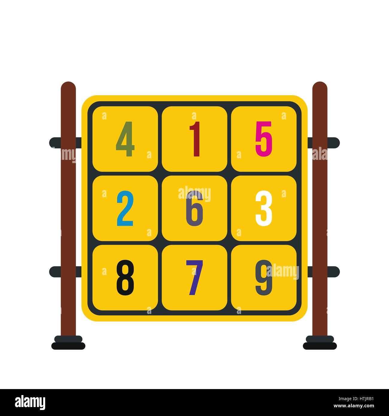 Cubes with numbers on a playground icon Stock Vector Image & Art - Alamy