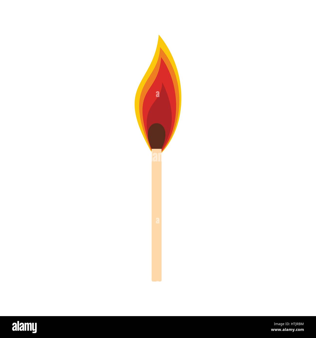 Burning match icon Stock Vector Image & Art - Alamy