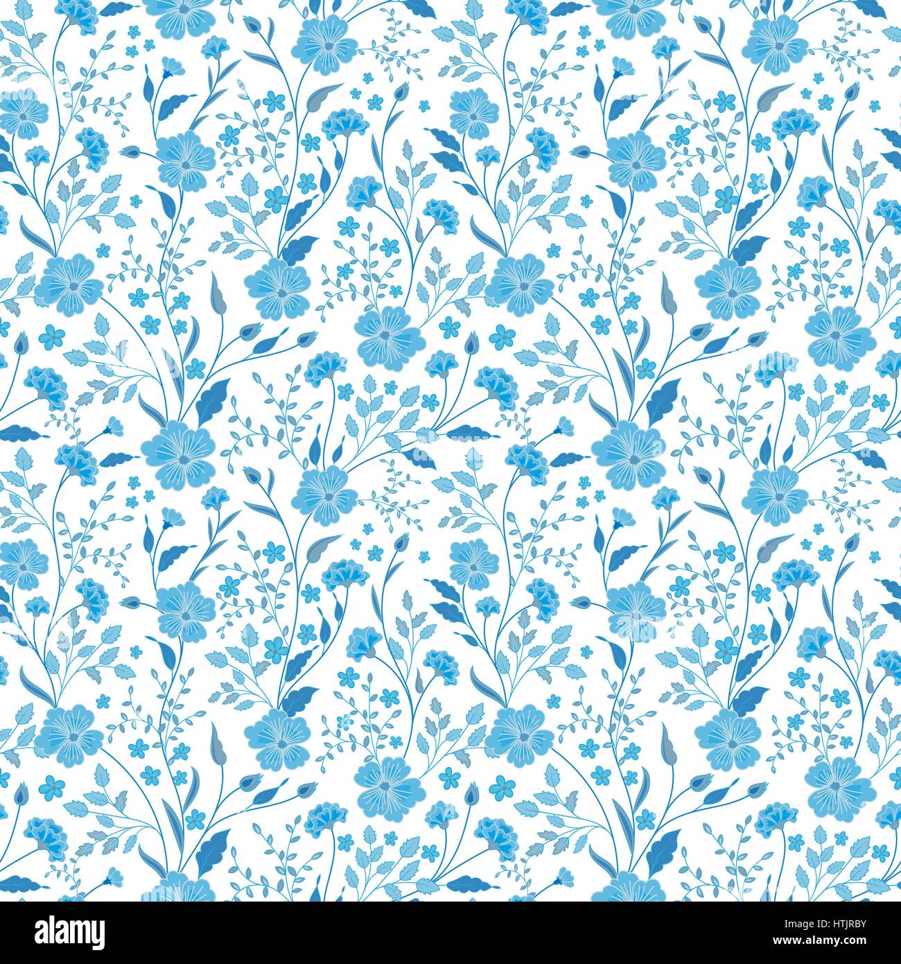 sunny pastel floral print. Seamless background Stock Vector Image & Art ...