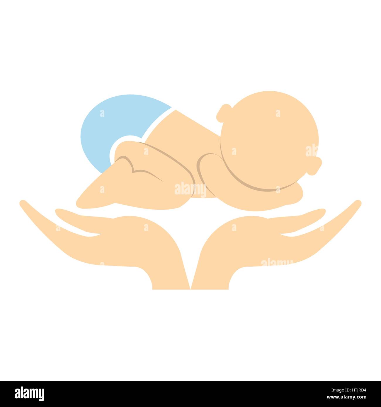 Mother newborn child bonding Stock Vector Images - Alamy
