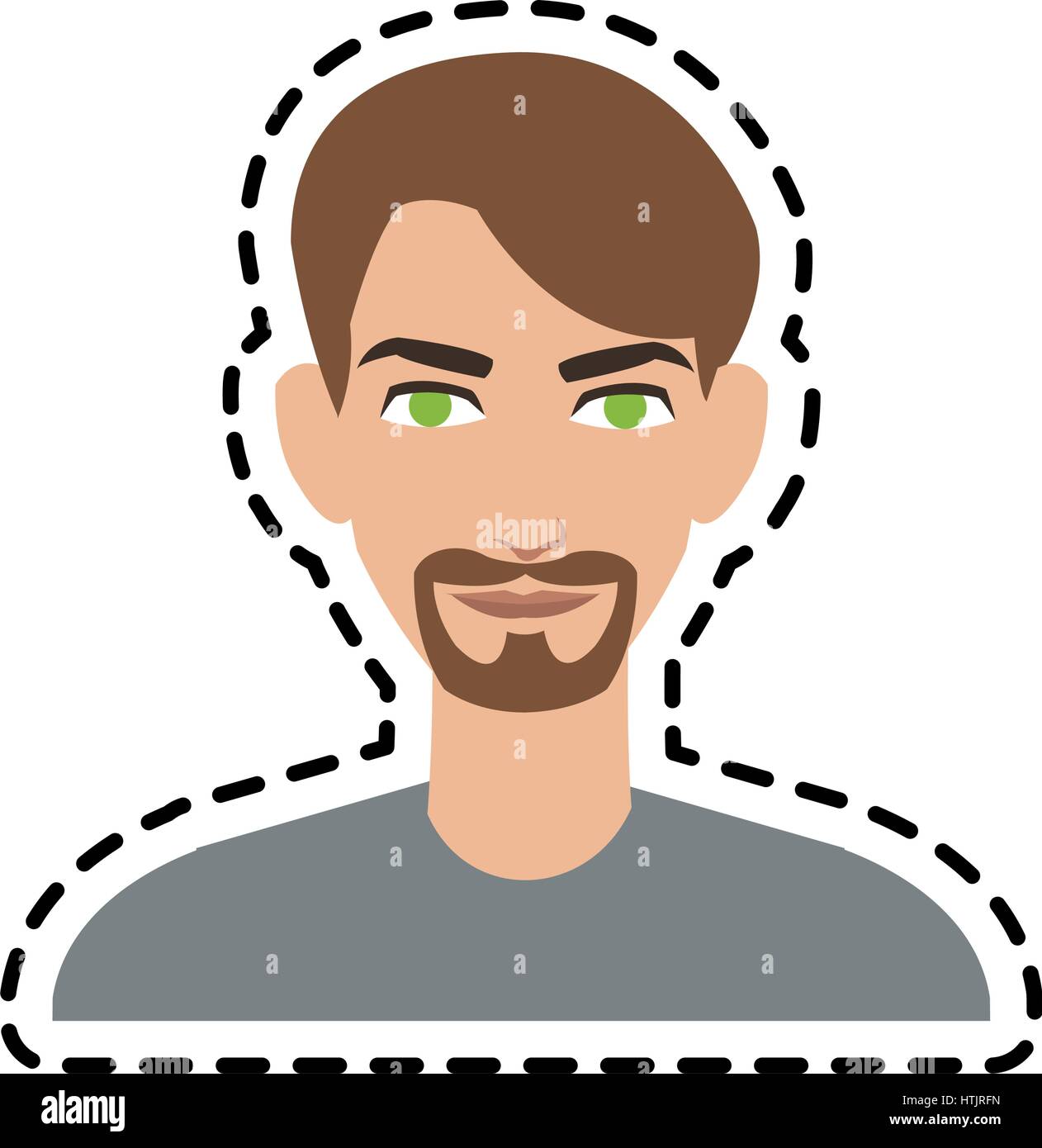 handsome young man icon image Stock Vector Image & Art - Alamy