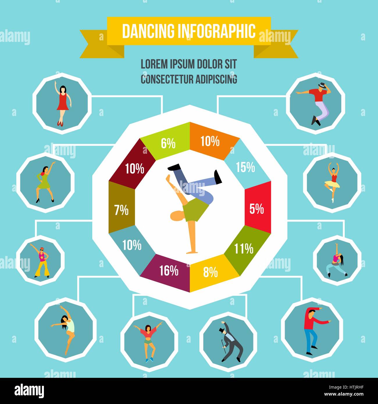 Dance infographic hi-res stock photography and images - Alamy