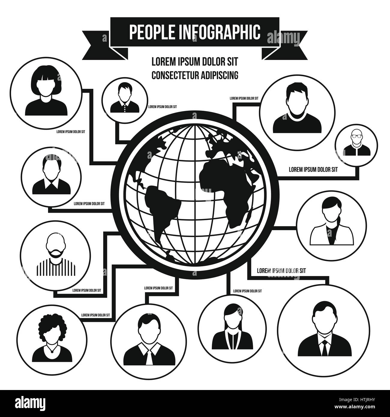 Human infographic, simple style Stock Vector Image & Art - Alamy
