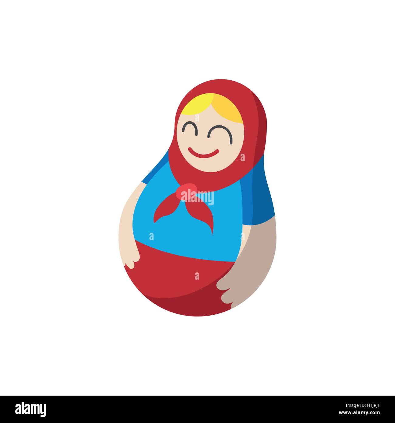 Russian matryoshka icon, cartoon style Stock Vector Image & Art - Alamy