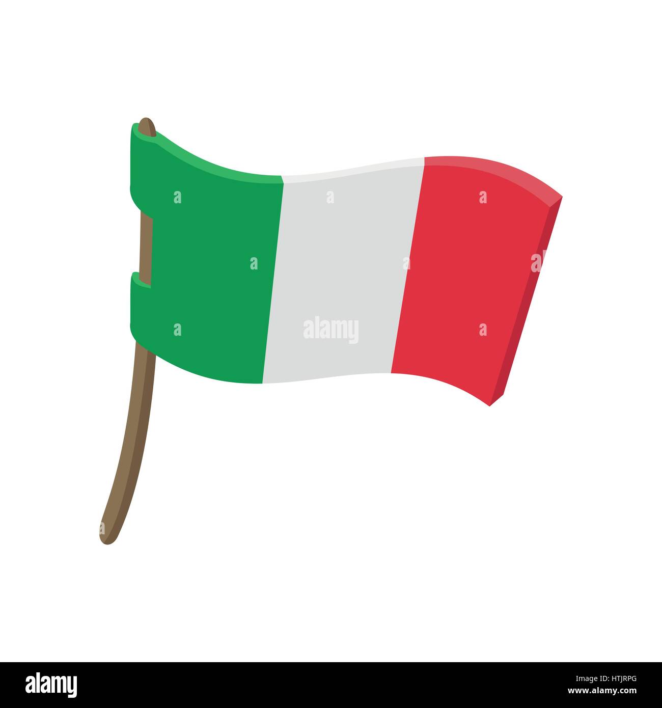 Italy flag, cartoon style Stock Vector Image & Art - Alamy