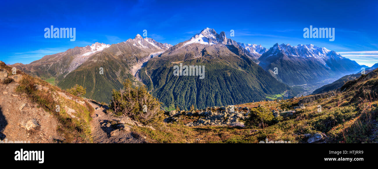 The amazing views in the Chamonix area of France Stock Photo - Alamy