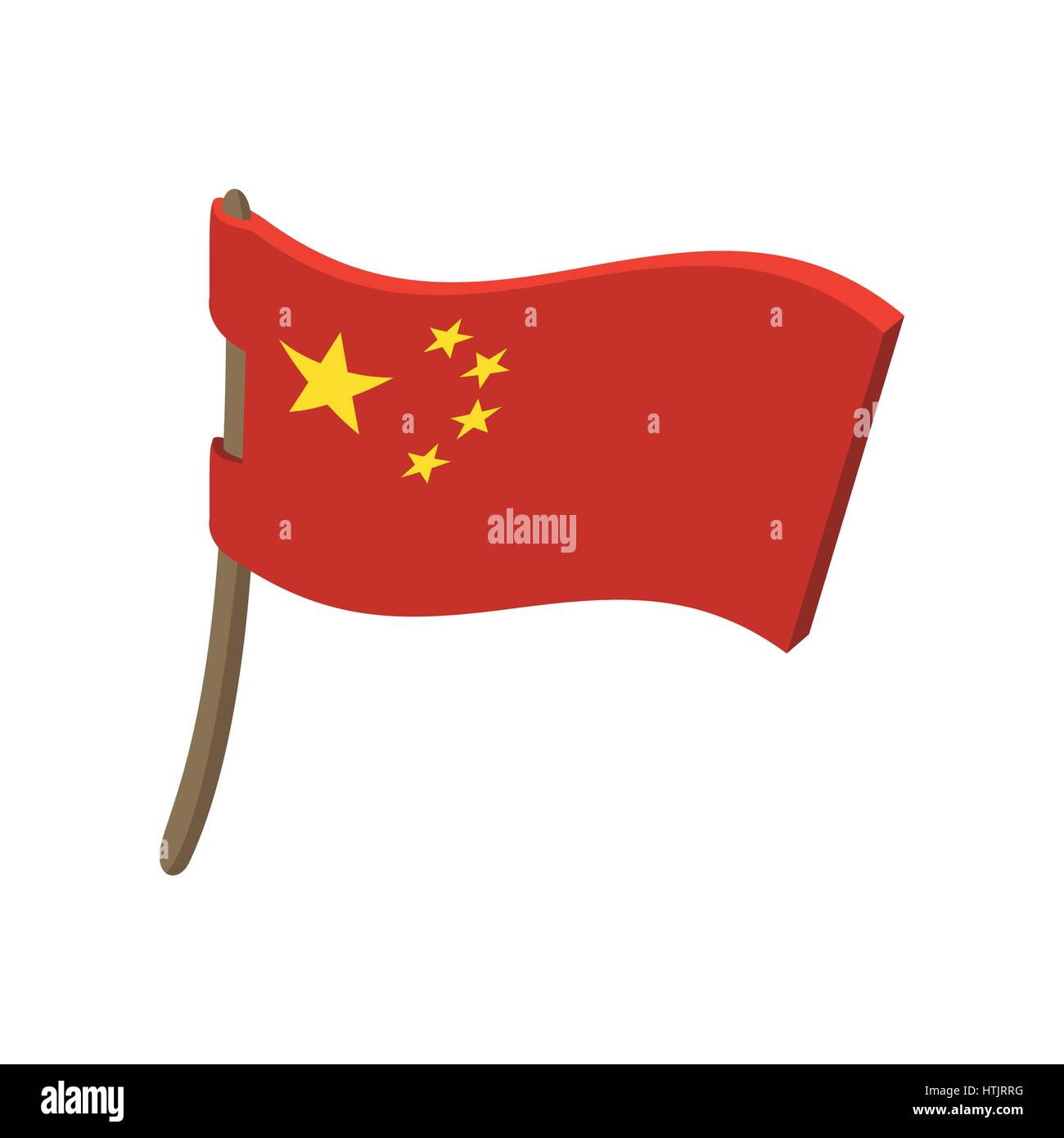 Flying chinese flag Stock Vector Images - Alamy