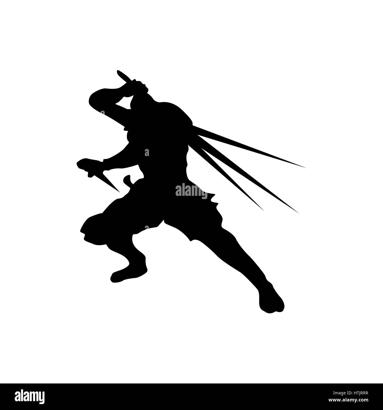 Samurai Silhouette Vector