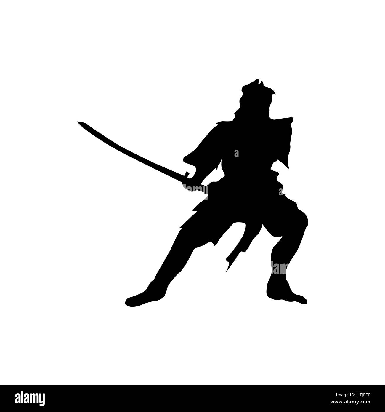 Samurai Silhouette Vector