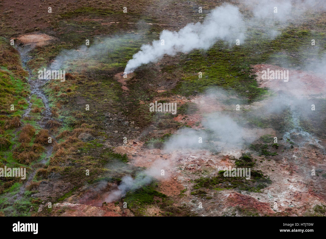 Geothermal hot springs or fumaroles,Hveragerdi, Iceland Stock Photo - Alamy