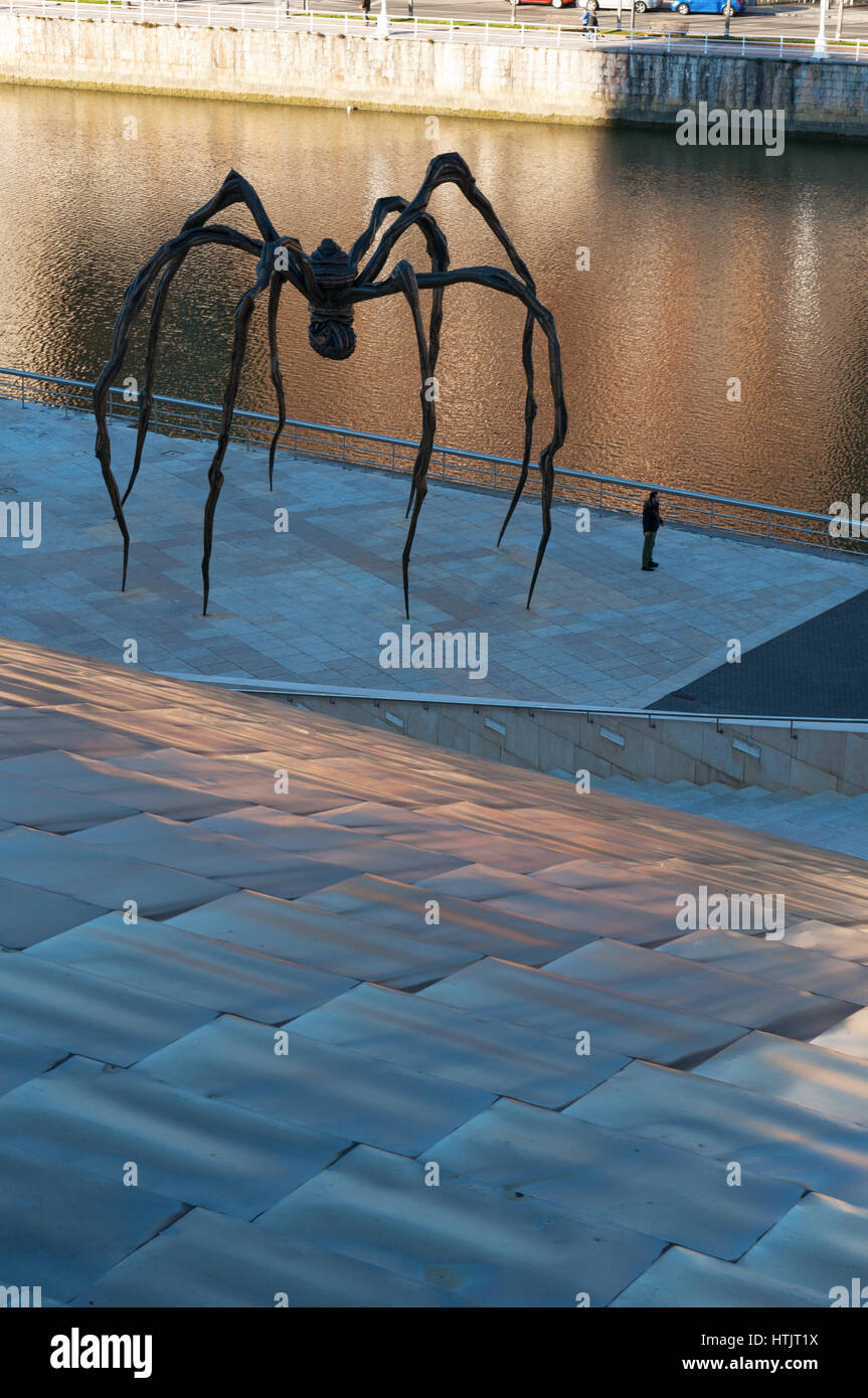 Maman, the giant spider sculpture by Louise Bourgeois at the exterior ...