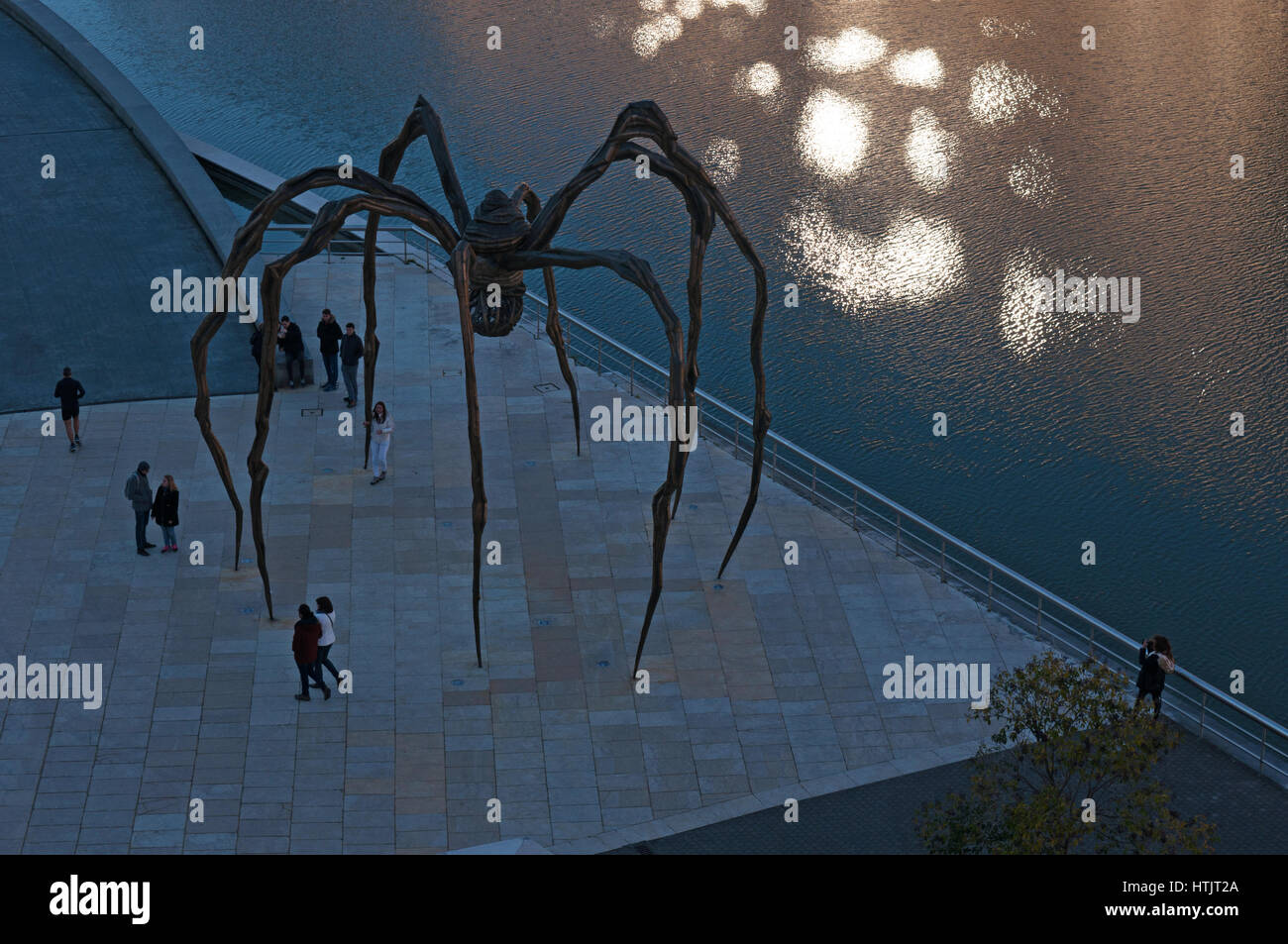 Maman, the giant spider sculpture by Louise Bourgeois at the exterior ...