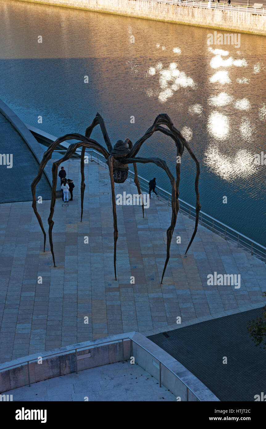 Maman, the giant spider sculpture by Louise Bourgeois at the exterior ...