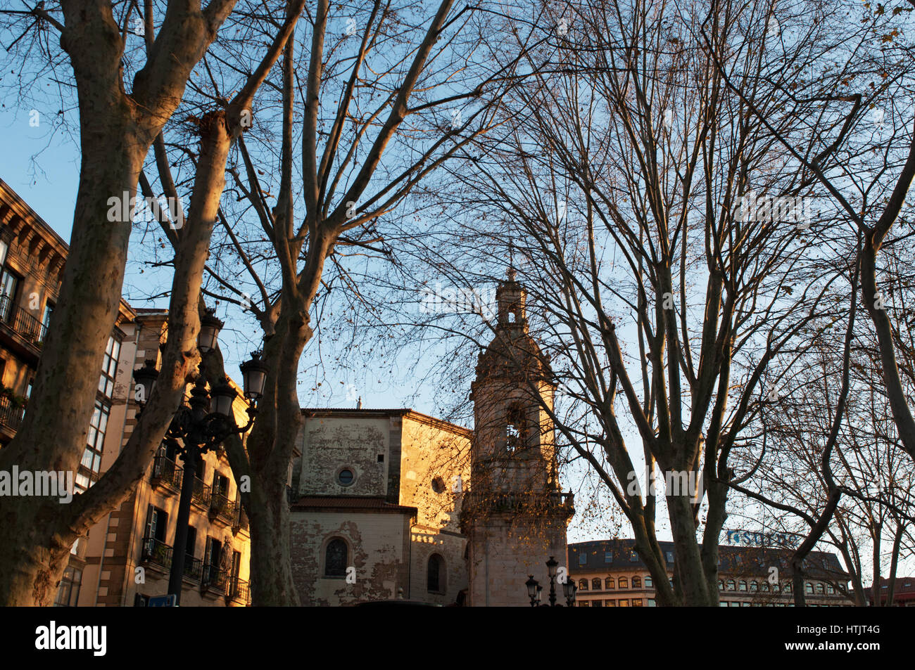 Bilbao: the Church of St. Nicholas, a catholic church in baroque style ...
