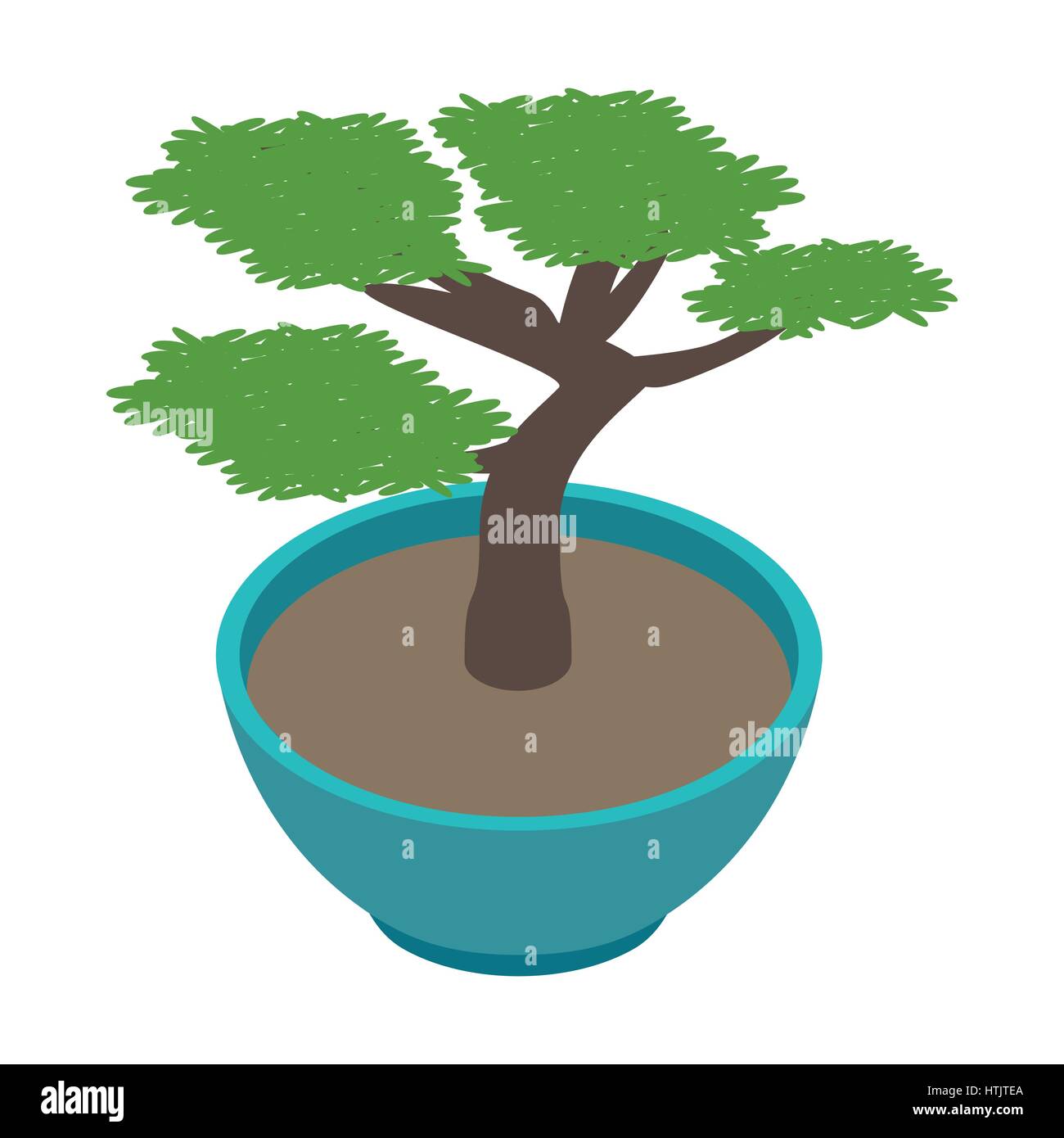 Japanese style bonsai miniature Stock Vector Images - Alamy
