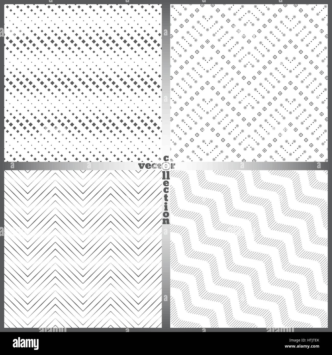 Seamless Pattern Set Of Four Abstract Textured Backgrounds Modern Stylish Textures Regularly