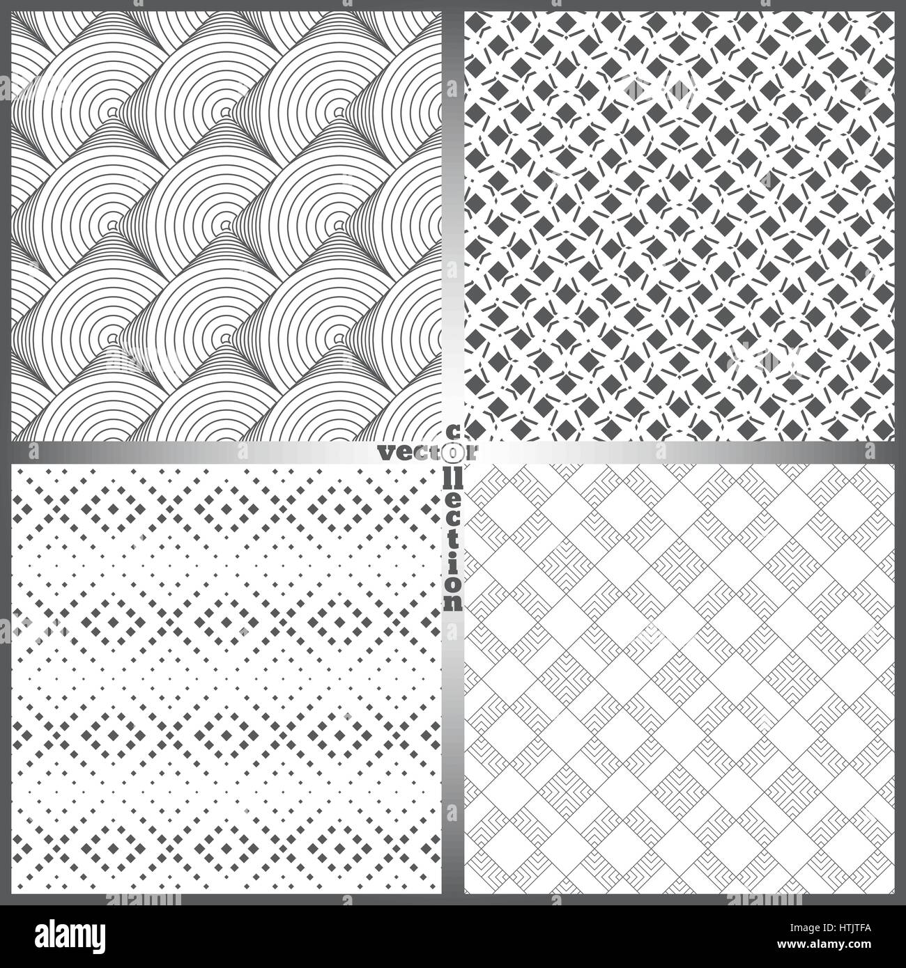 Seamless Pattern Set Of Four Abstract Textured Backgrounds Modern Stylish Textures Regularly
