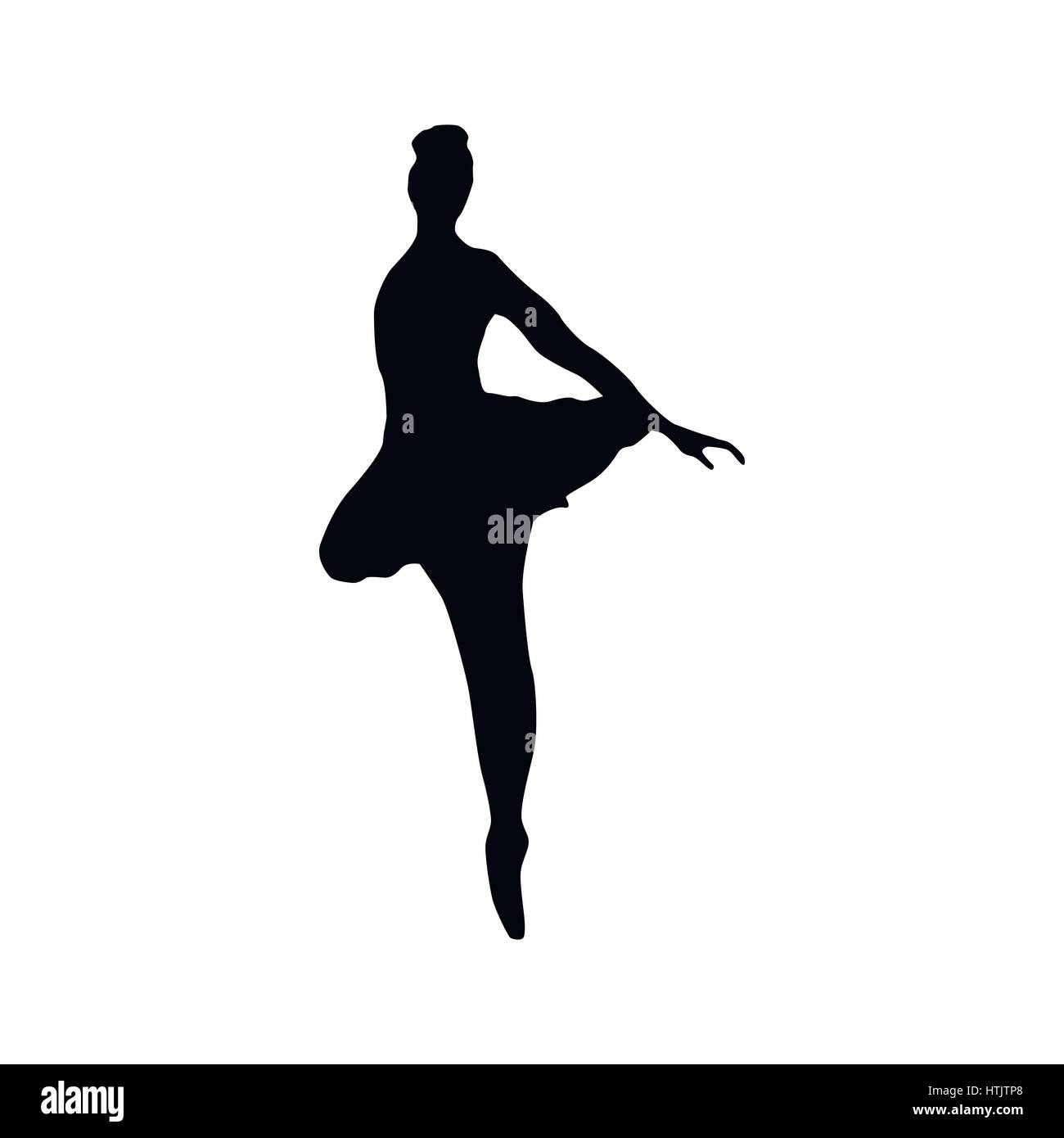 Woman ballerina shoes isolated Stock Vector Images - Alamy