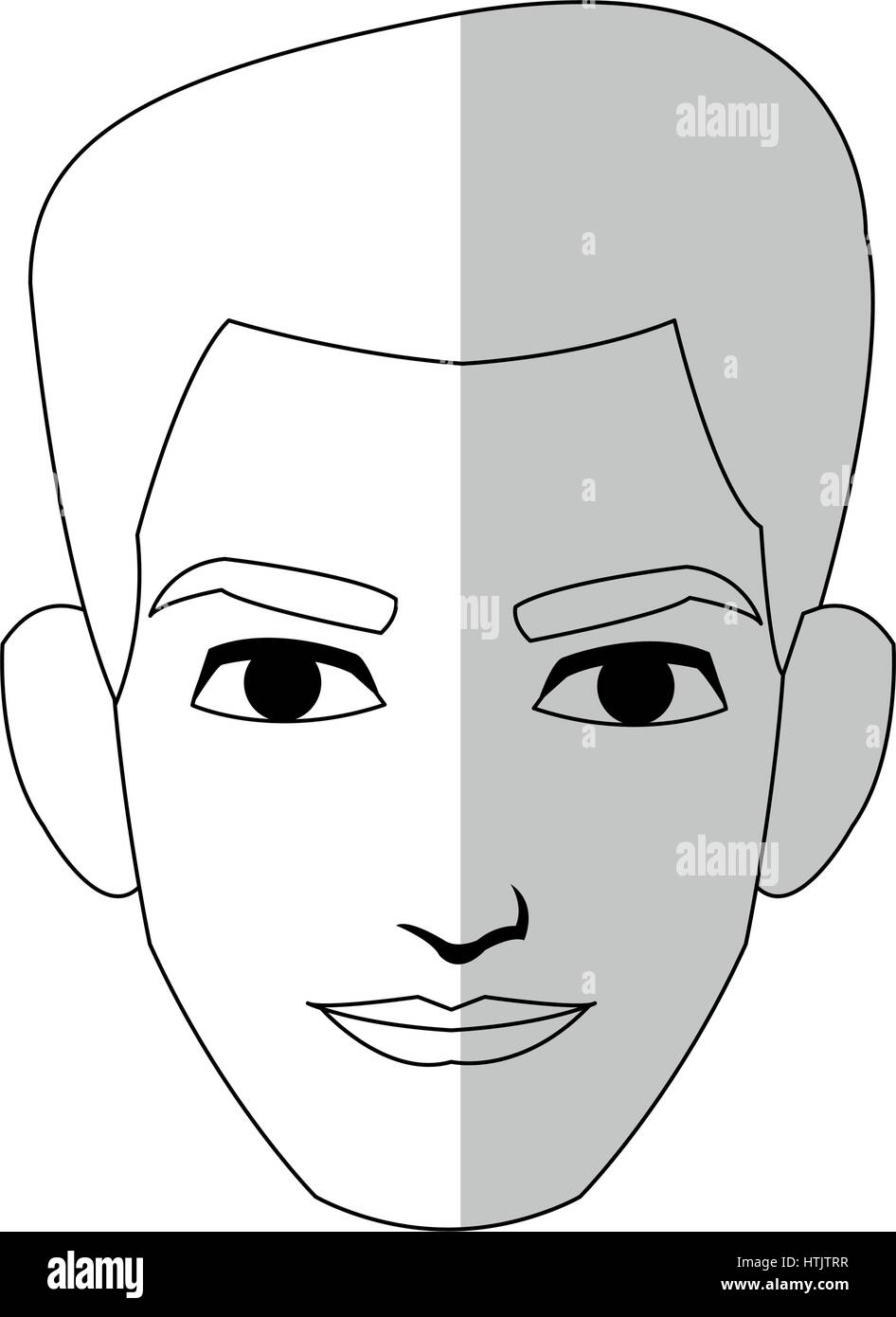 Portrait good looking confident Stock Vector Images - Alamy