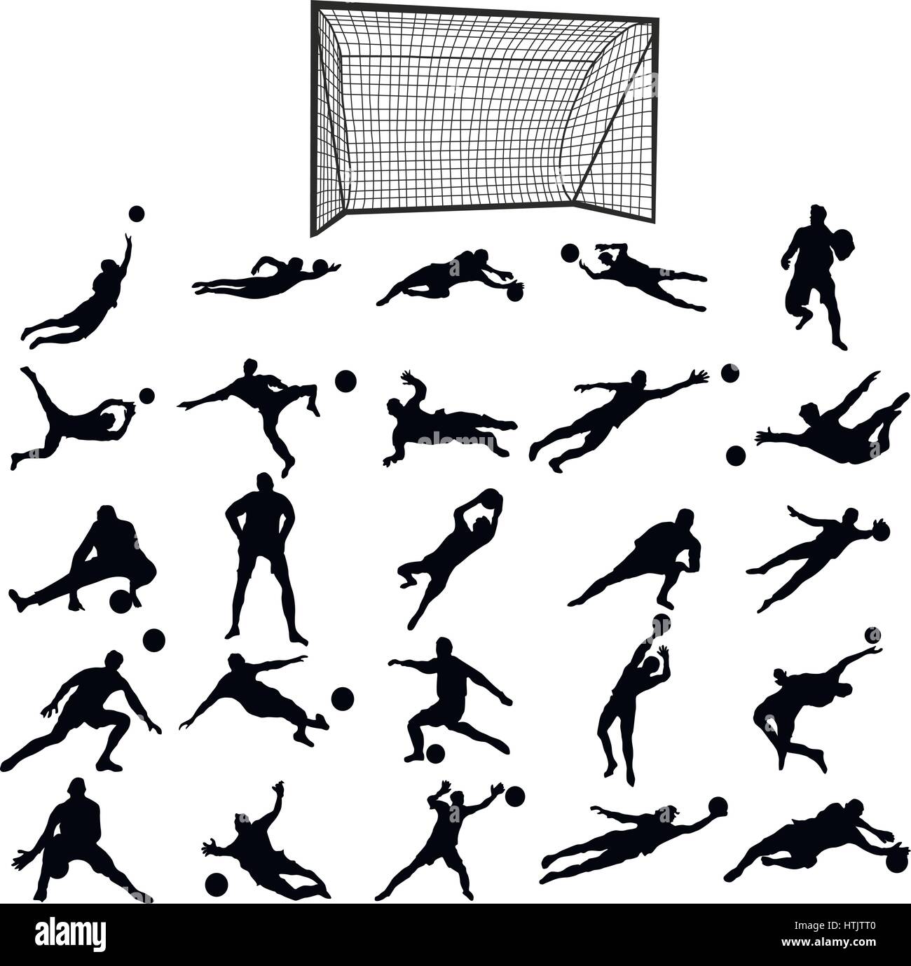 Goalkeeper ball championship penalty Stock Vector Images - Alamy