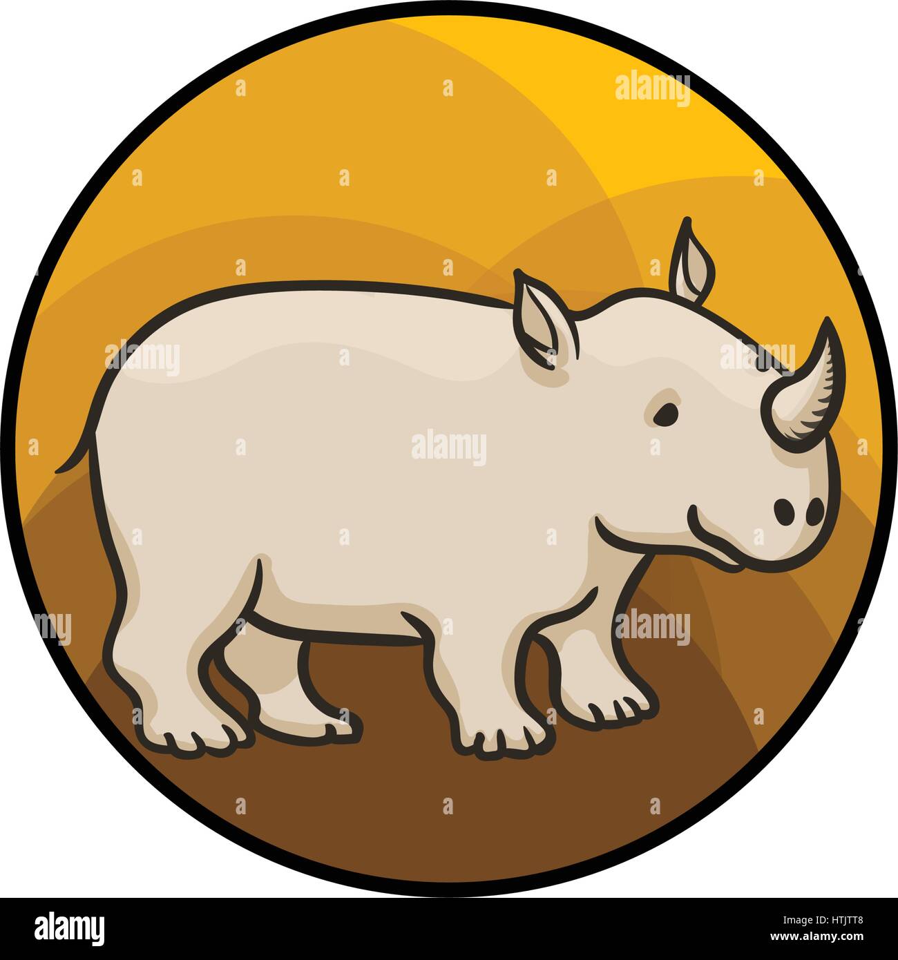 Poacher rhino horn Stock Vector Images - Alamy