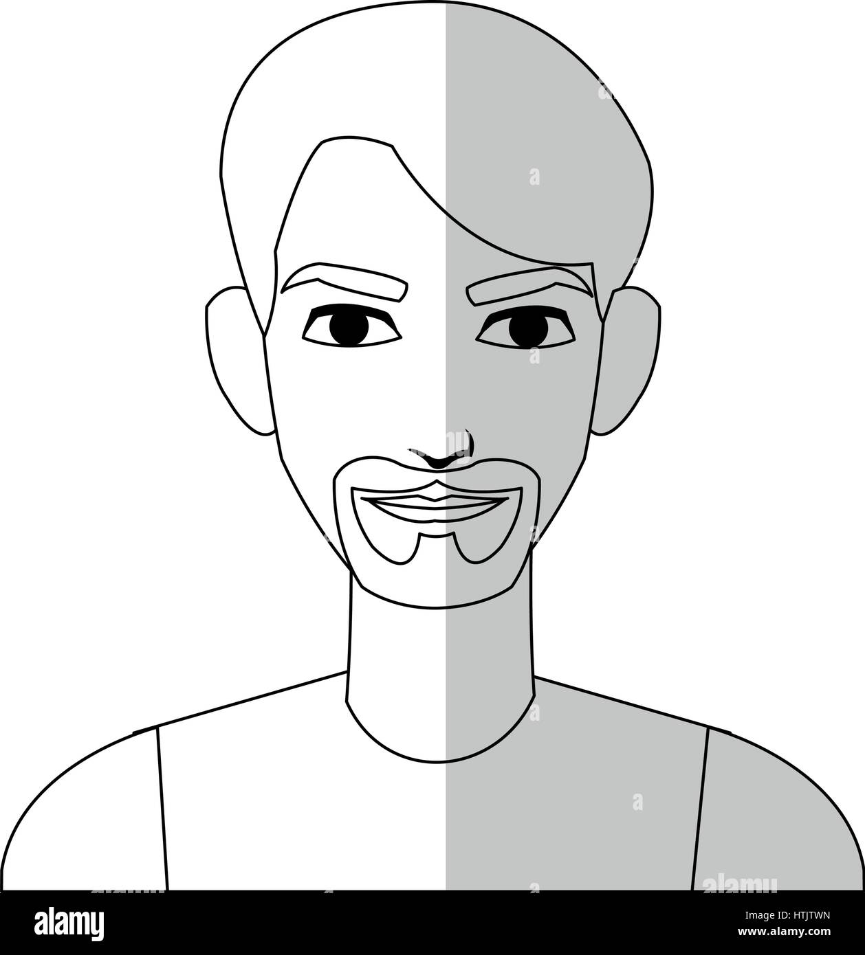 Portrait good looking confident Stock Vector Images - Alamy