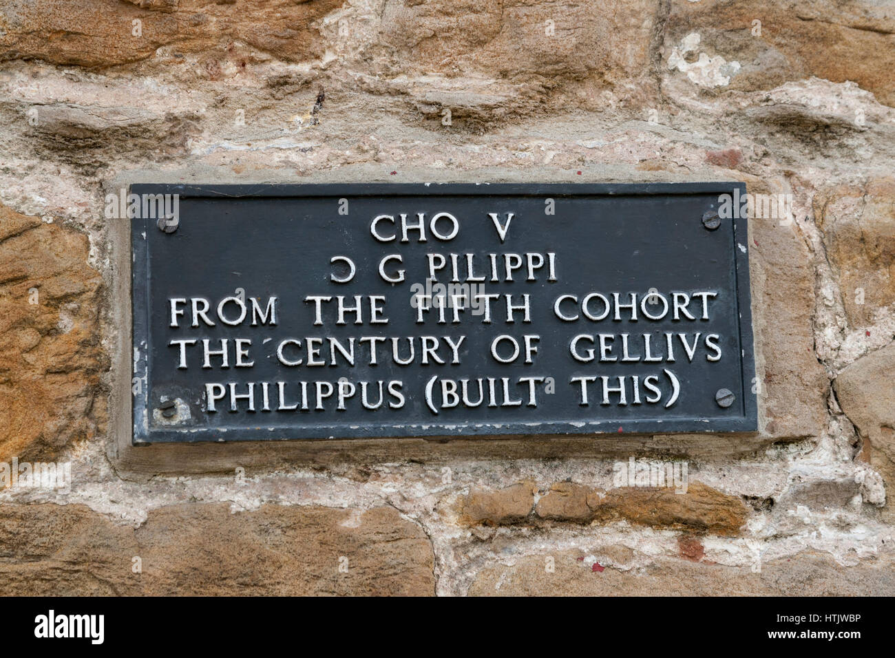 Hadrian's Wall: interpretation of an inscription left by the Roman ...