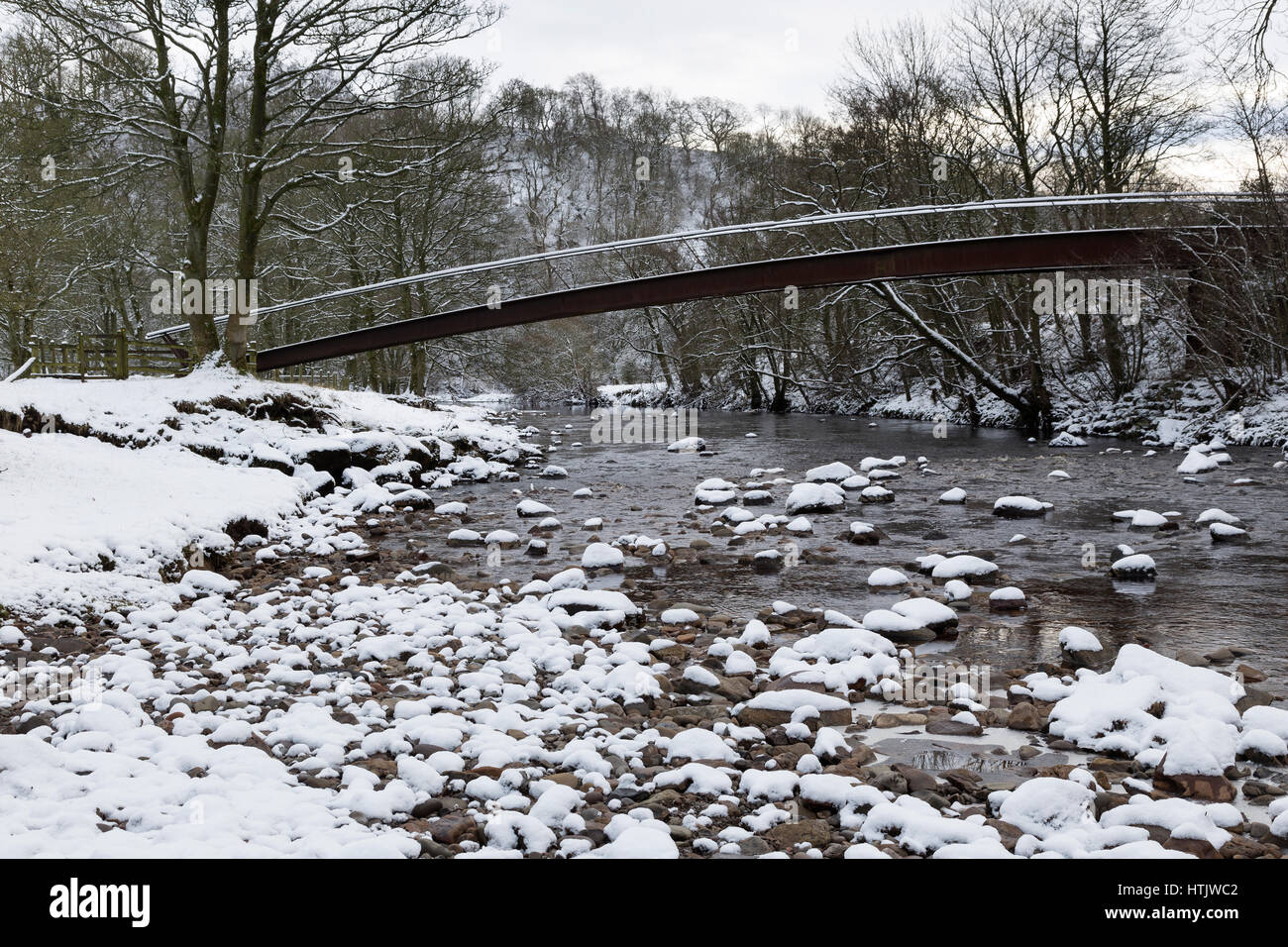 The Hadrian's Wall Path where it crosses the River Irthing via the ...