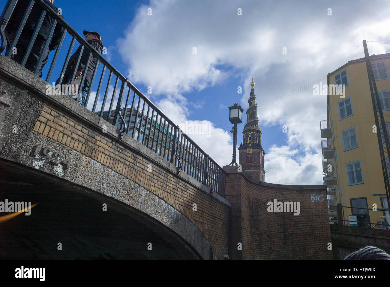storm bridge , an arc bridge in Copenhage, Denmark Stock Photo - Alamy