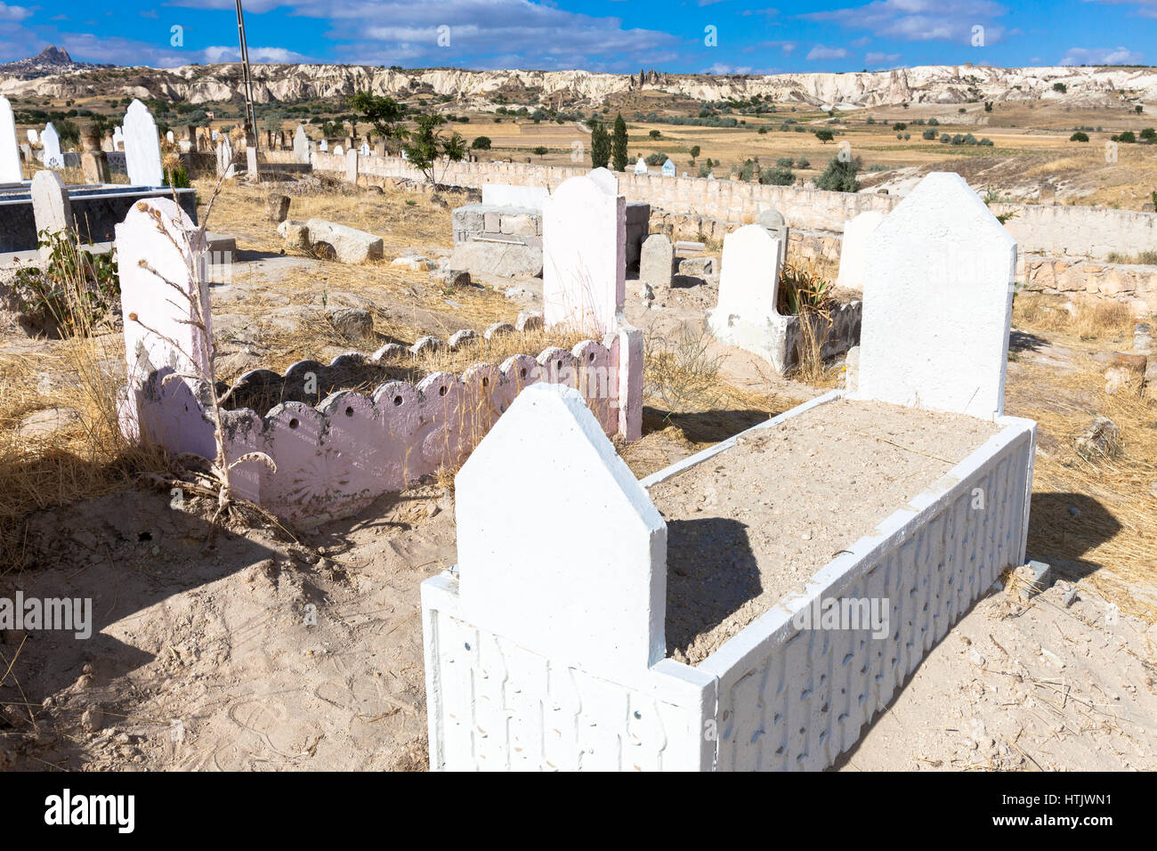 Cemetery in Goreme national park. Cappadocia, Turkey Stock Photo - Alamy