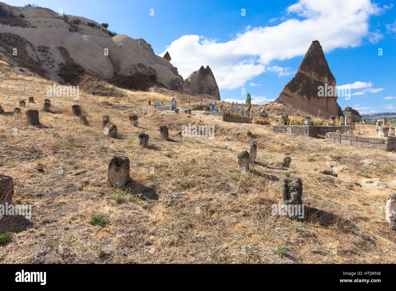 Cemetery in Goreme national park. Cappadocia, Turkey Stock Photo - Alamy