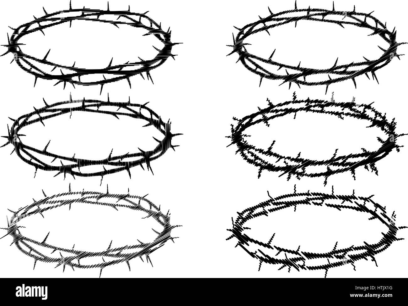 crown of thorns, Jesus Christ's - crown Stock Vector Image & Art - Alamy