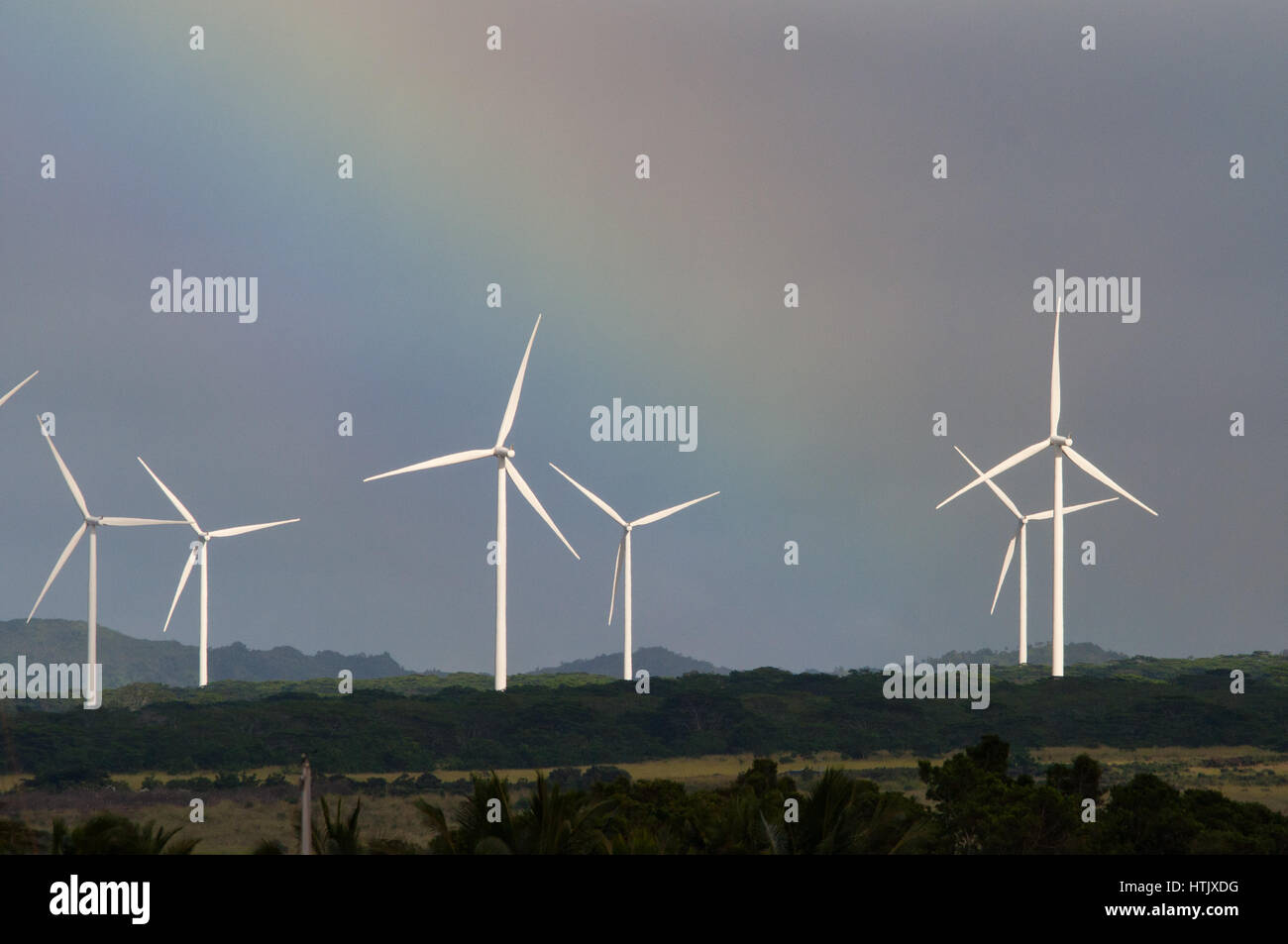 Rainbow wind turbines hi-res stock photography and images - Alamy