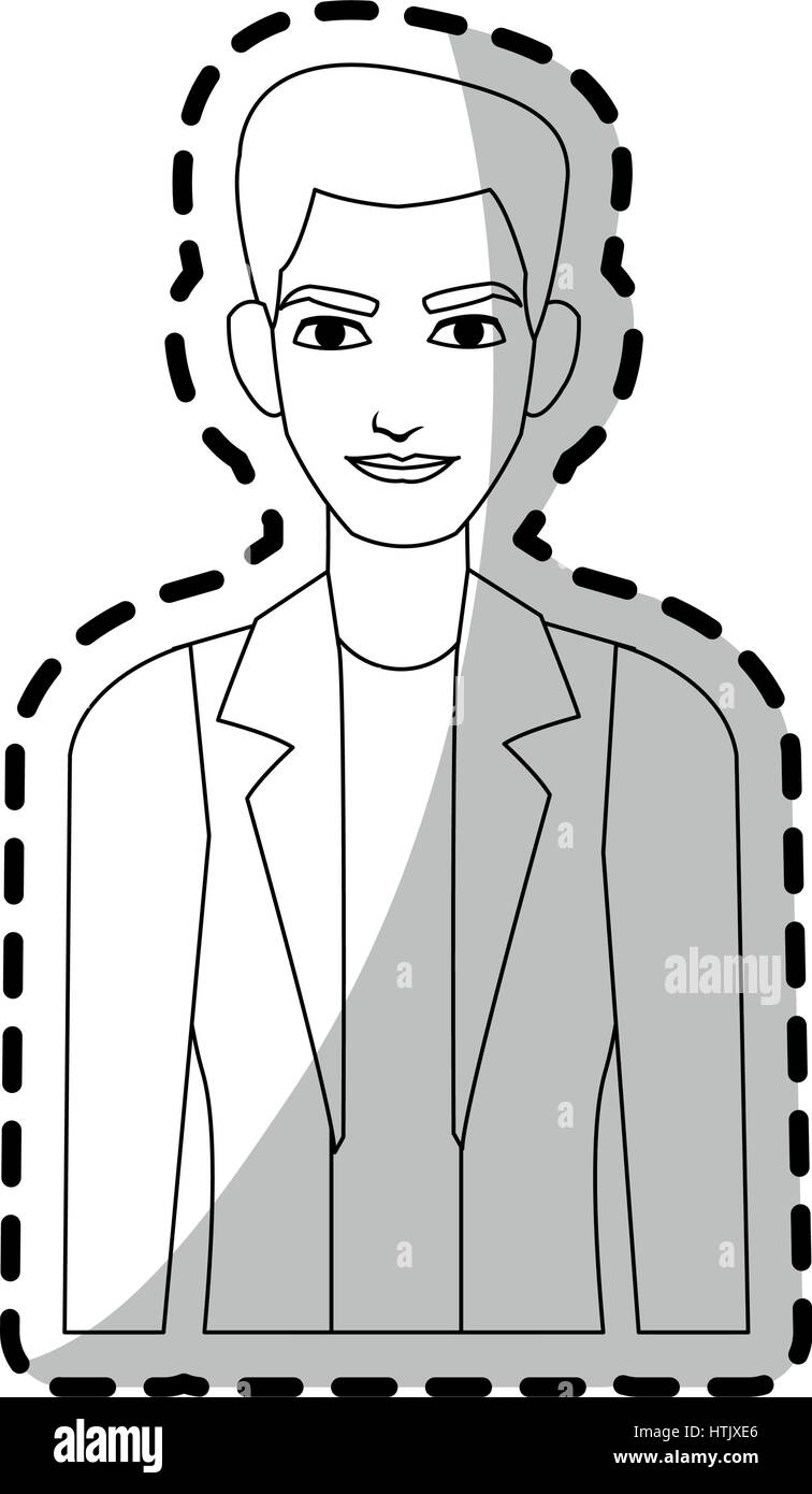 young handsome man icon image Stock Vector Image & Art - Alamy